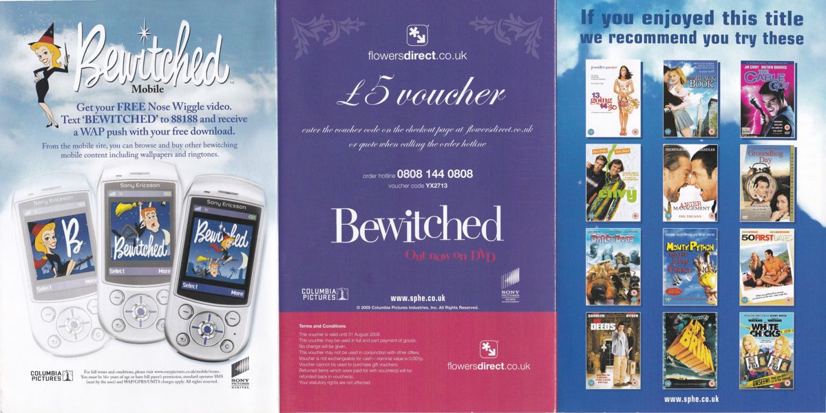 Bewitched (included game) cover or packaging material - MobyGames