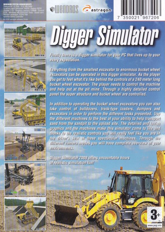 Digger Simulator cover or packaging material - MobyGames