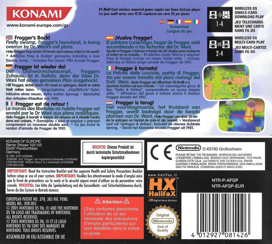 Frogger: Helmet Chaos cover or packaging material - MobyGames