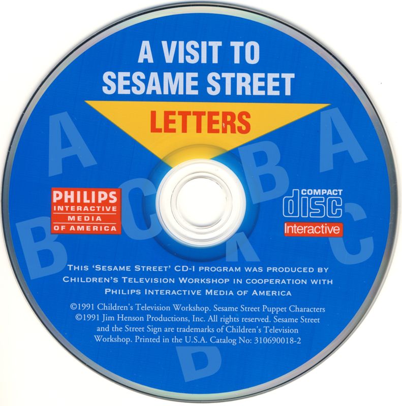 A Visit to Sesame Street: Letters cover or packaging material - MobyGames
