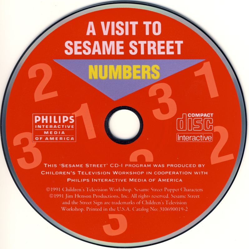 A Visit to Sesame Street: Numbers cover or packaging material - MobyGames