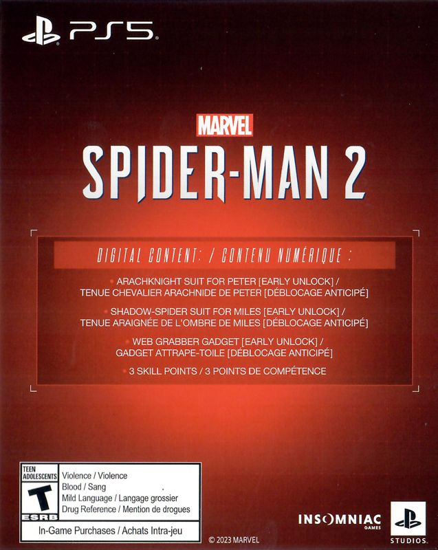 Marvel Spider-Man 2 (Launch Edition) cover or packaging material ...