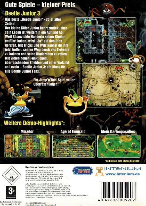 Beetle Ju 3 cover or packaging material - MobyGames