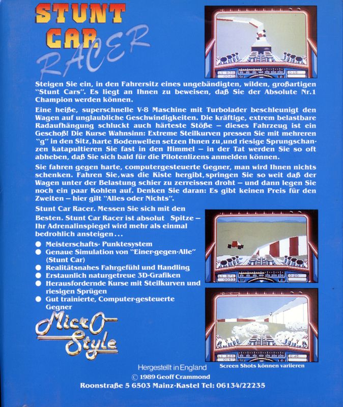 Stunt Track Racer cover or packaging material - MobyGames