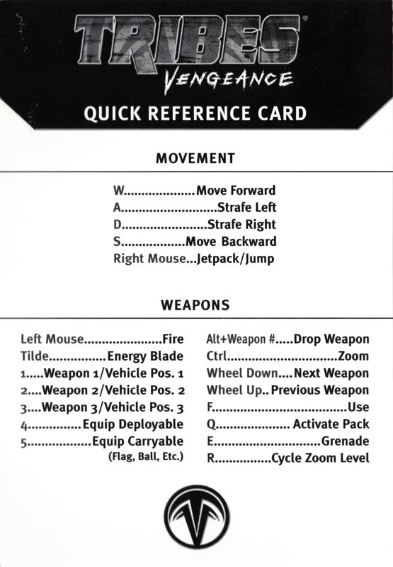 Tribes: Vengeance cover or packaging material - MobyGames