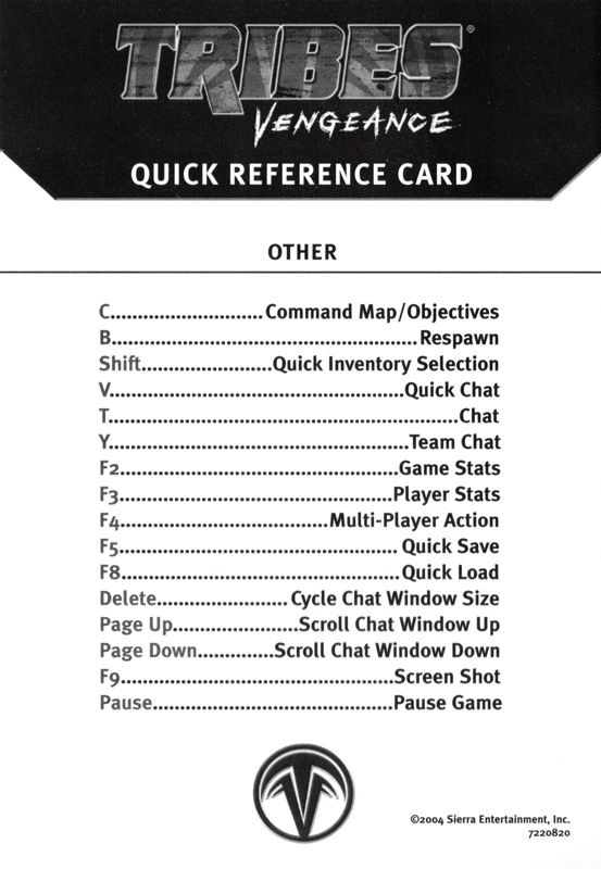 Tribes: Vengeance cover or packaging material - MobyGames