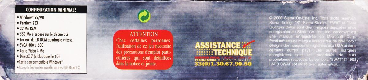 SWAT 3: Close Quarters Battle - Elite Edition cover or packaging ...