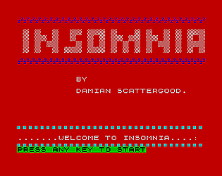 Insomnia (1983) - MobyGames
