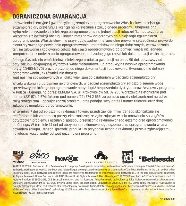 Rage 2 cover or packaging material - MobyGames