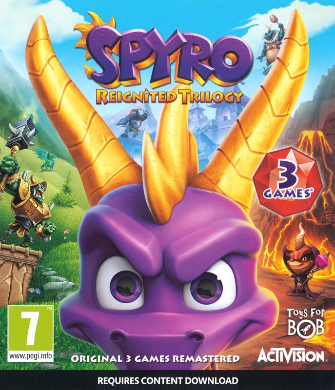Spyro: Reignited Trilogy cover or packaging material - MobyGames