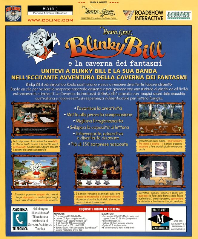 Blinky Bill's Ghost Cave cover or packaging material - MobyGames