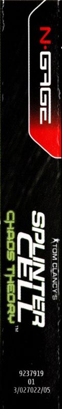 Tom Clancy's Splinter Cell: Chaos Theory cover or packaging material ...