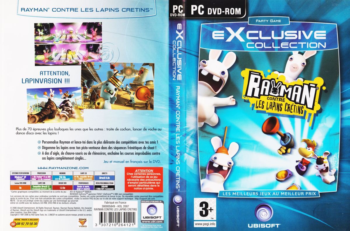Rayman: Raving Rabbids cover or packaging material - MobyGames