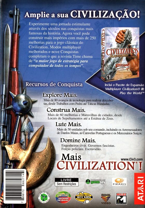 Sid Meier's Civilization III: Conquests cover or packaging material ...