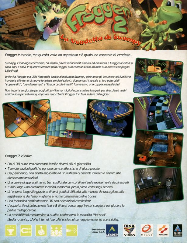 Frogger 2: Swampy's Revenge cover or packaging material - MobyGames