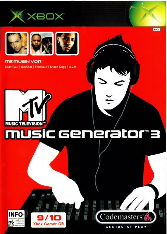 MTV: Music Generator 3 box covers - MobyGames