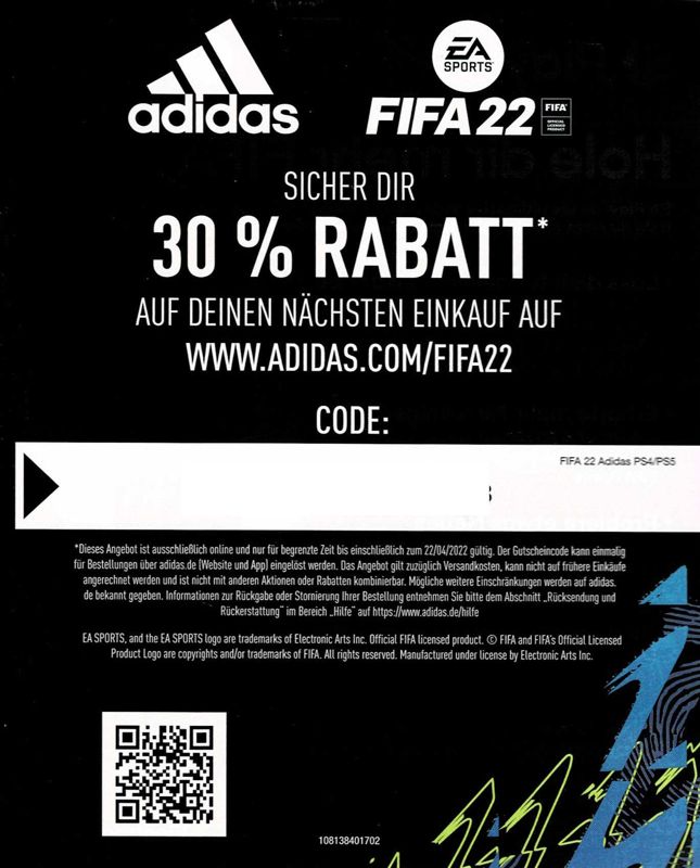 FIFA 22 cover or packaging material - MobyGames