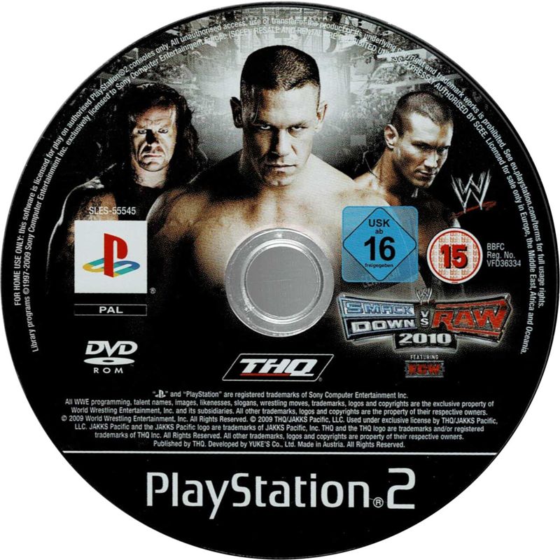 WWE Smackdown vs. Raw 2010 cover or packaging material - MobyGames