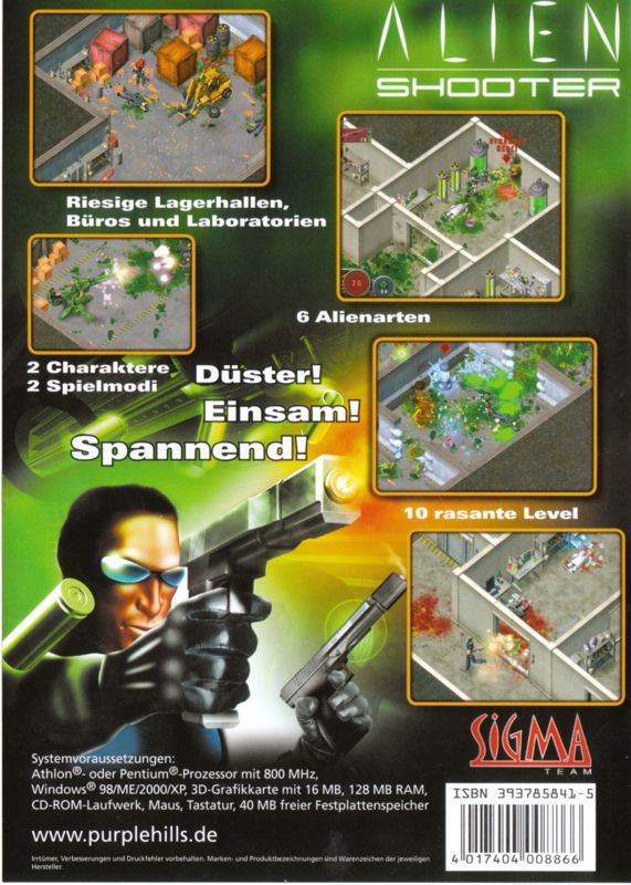 Alien Shooter cover or packaging material - MobyGames