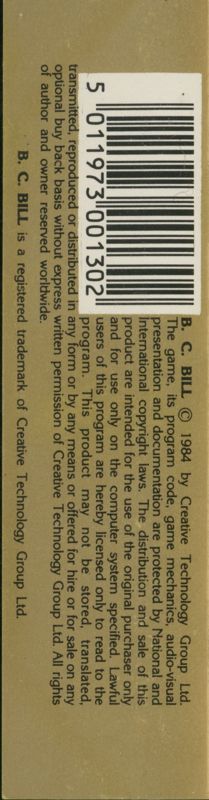 B.C. Bill cover or packaging material - MobyGames