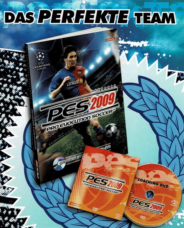 PES 2009: Pro Evolution Soccer cover or packaging material - MobyGames