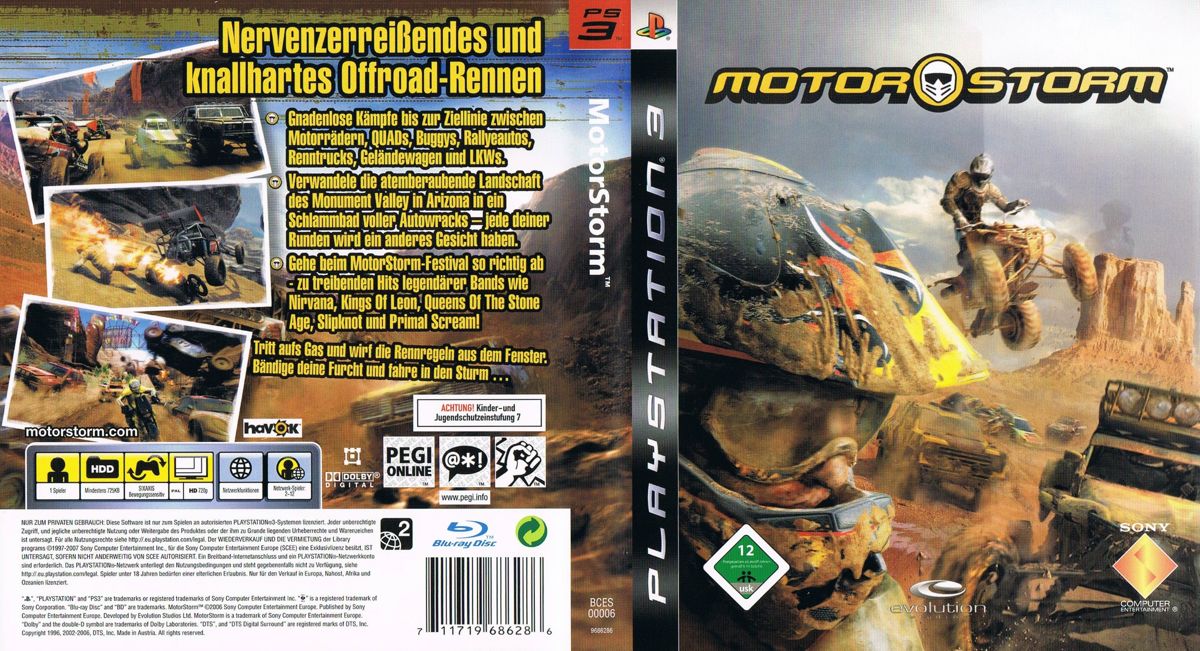 MotorStorm cover or packaging material - MobyGames