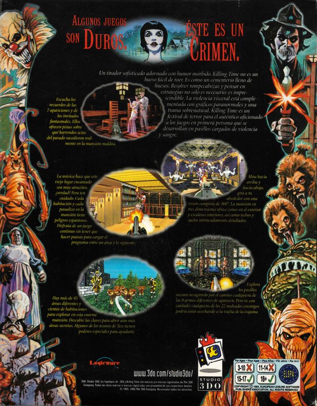 Killing Time cover or packaging material - MobyGames