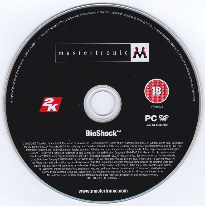 BioShock cover or packaging material - MobyGames