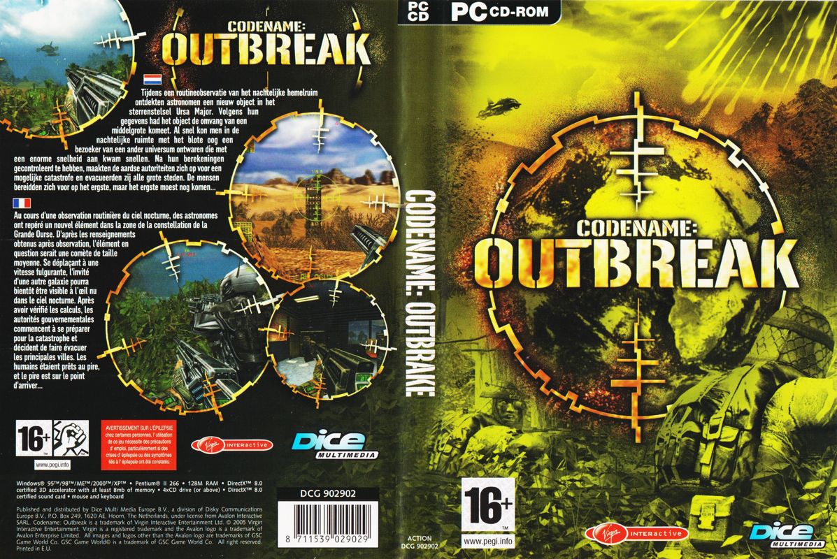 Codename: Outbreak cover or packaging material - MobyGames