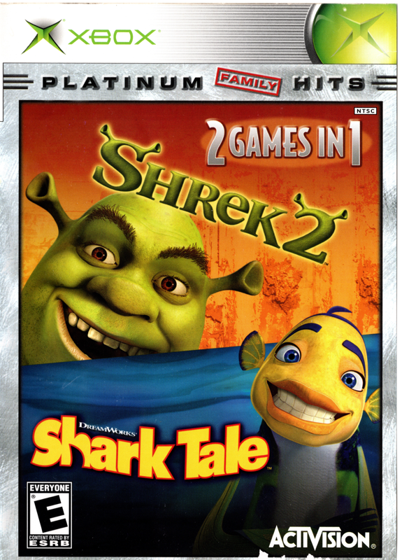 2 Games in 1: Shrek 2 / Shark Tale box covers - MobyGames