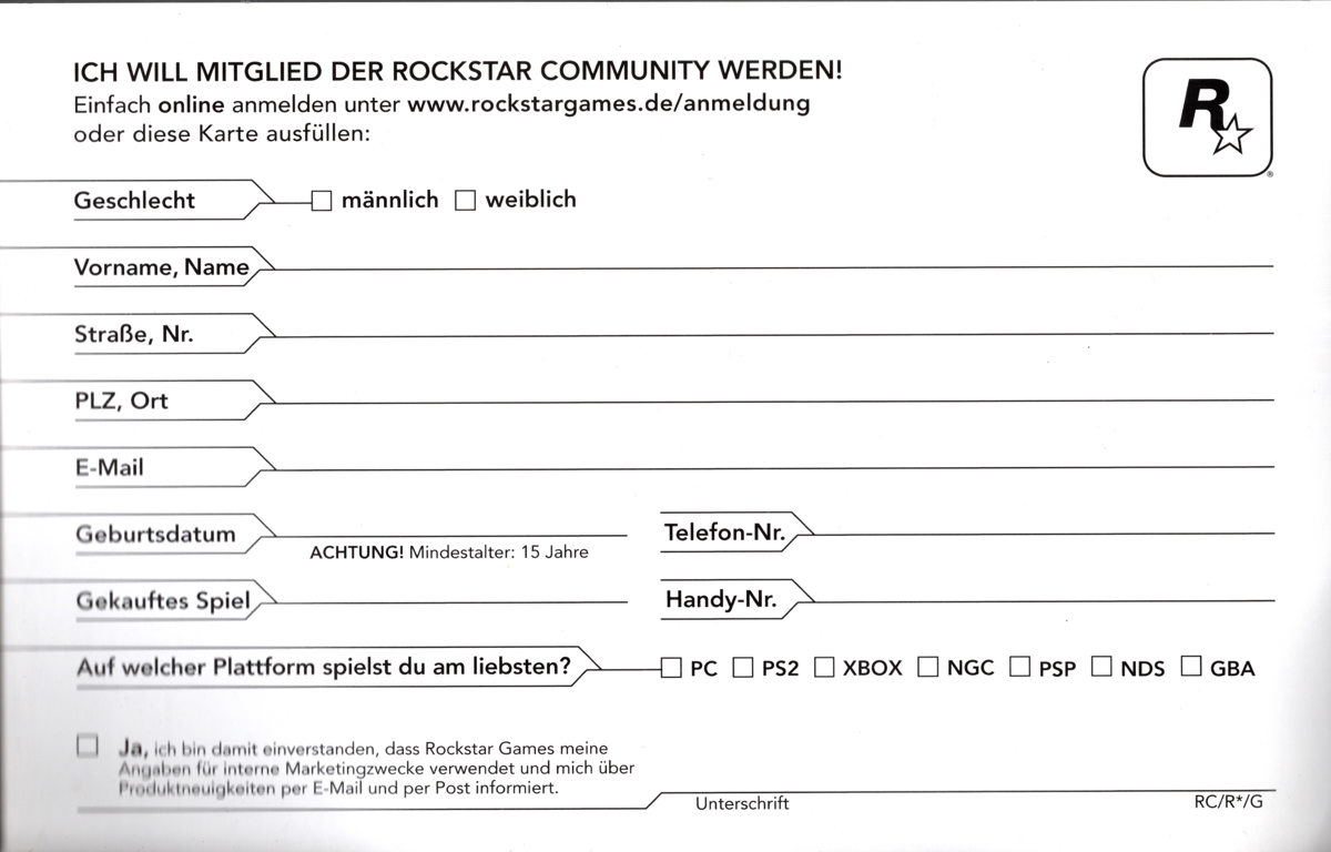 Grand Theft Auto: San Andreas cover or packaging material - MobyGames