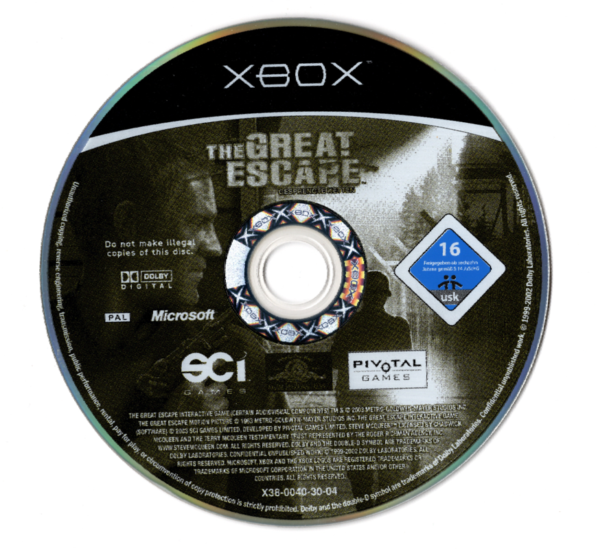 The Great Escape cover or packaging material - MobyGames