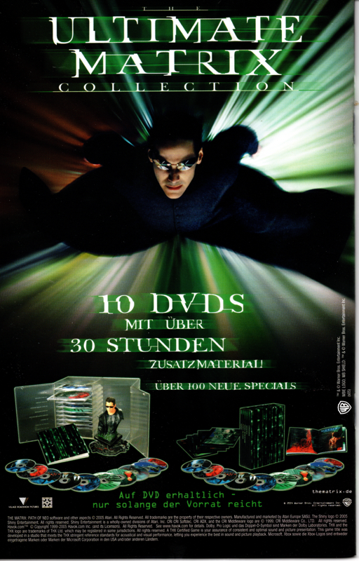 The Matrix: Path of Neo cover or packaging material - MobyGames