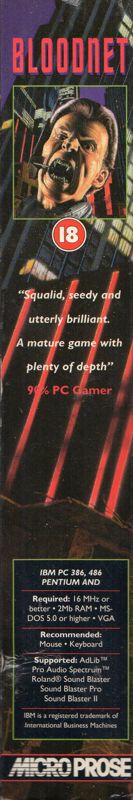 BloodNet cover or packaging material - MobyGames