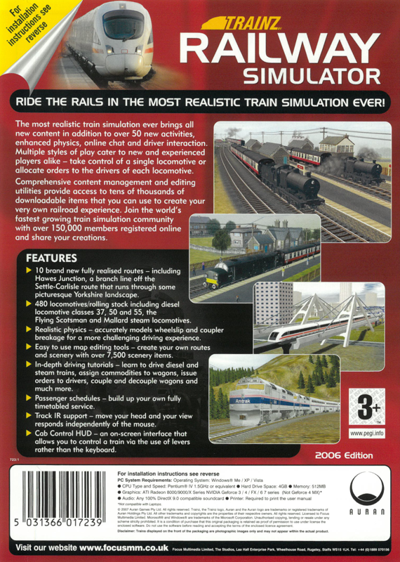 Trainz Railroad Simulator 2006 cover or packaging material - MobyGames