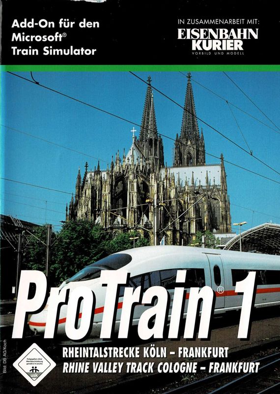 ProTrain: Rhine Valley Track - Cologne-Frankfurt cover or packaging material - MobyGames