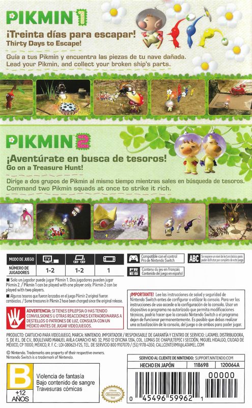 Pikmin 1+2 cover or packaging material - MobyGames