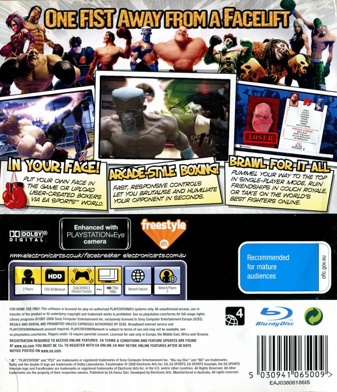 Facebreaker cover or packaging material - MobyGames