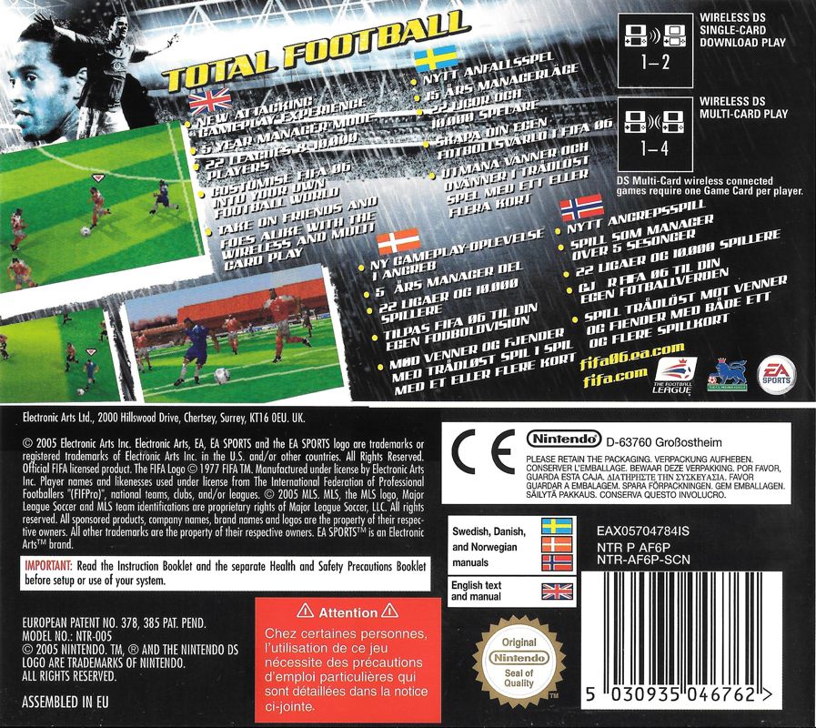 FIFA Soccer 06 cover or packaging material - MobyGames