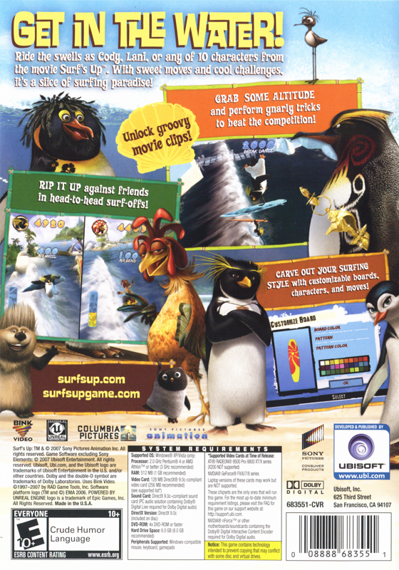 Surf's Up cover or packaging material - MobyGames