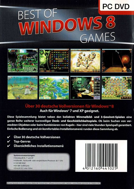 Best of Windows 8 Games cover or packaging material - MobyGames