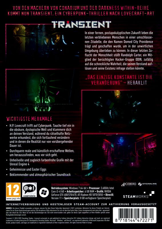 Transient cover or packaging material - MobyGames