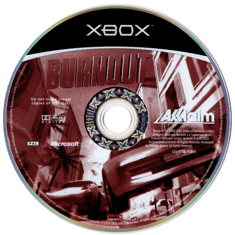 Burnout cover or packaging material - MobyGames