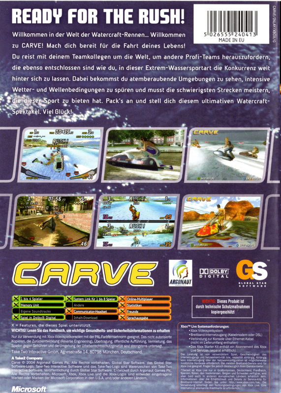 Carve cover or packaging material - MobyGames