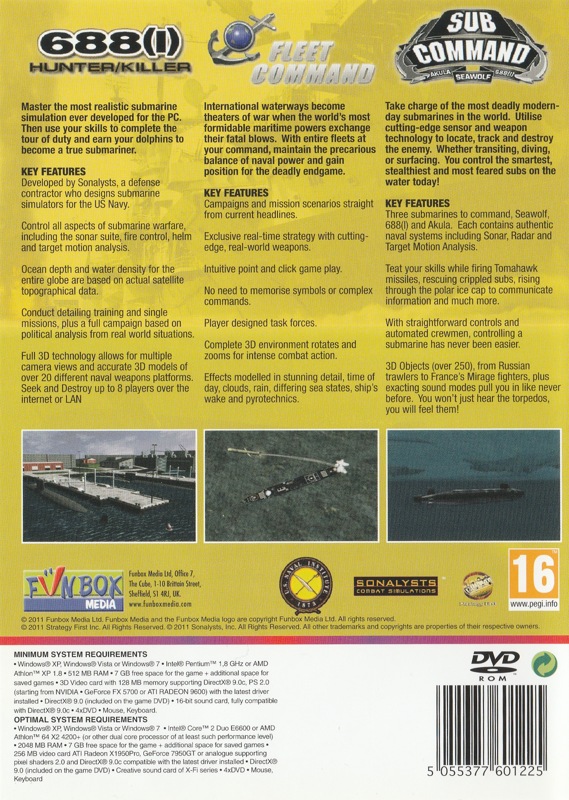 Naval Combat Pack: 3 Awards Winning Classics cover or packaging material - MobyGames