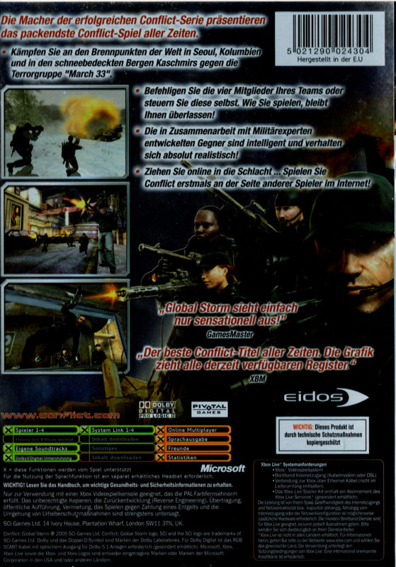 Conflict: Global Terror cover or packaging material - MobyGames