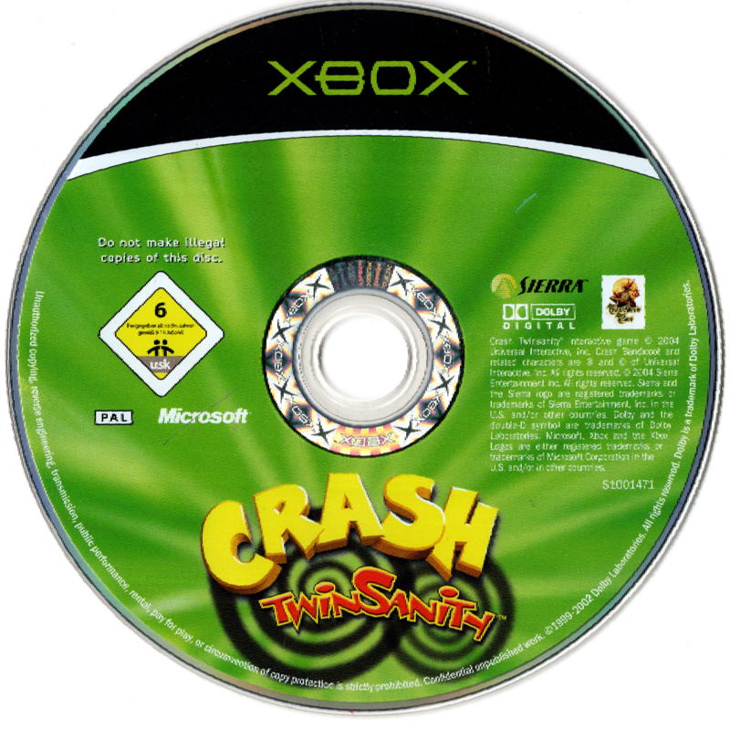 Crash Twinsanity cover or packaging material - MobyGames