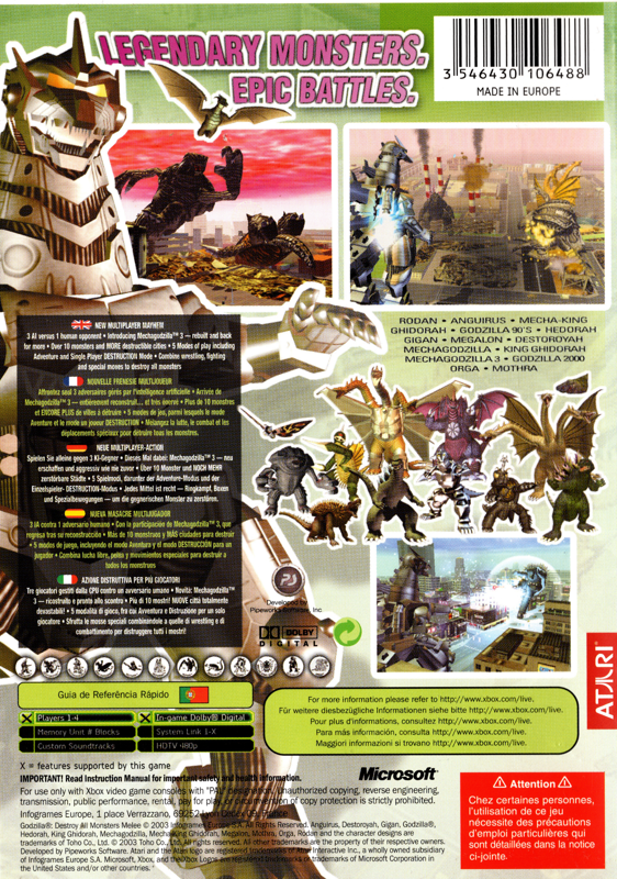 Godzilla: Destroy All Monsters Melee cover or packaging material ...