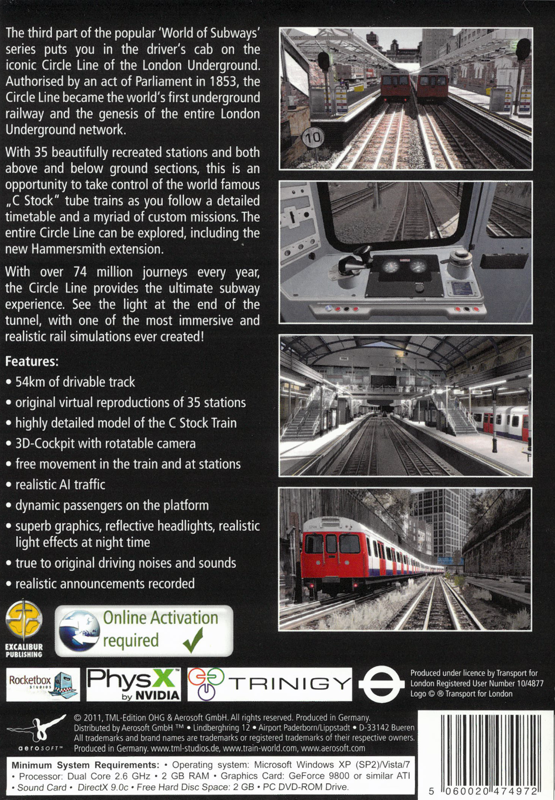 World of Subways 3: London Underground Simulator cover or packaging ...