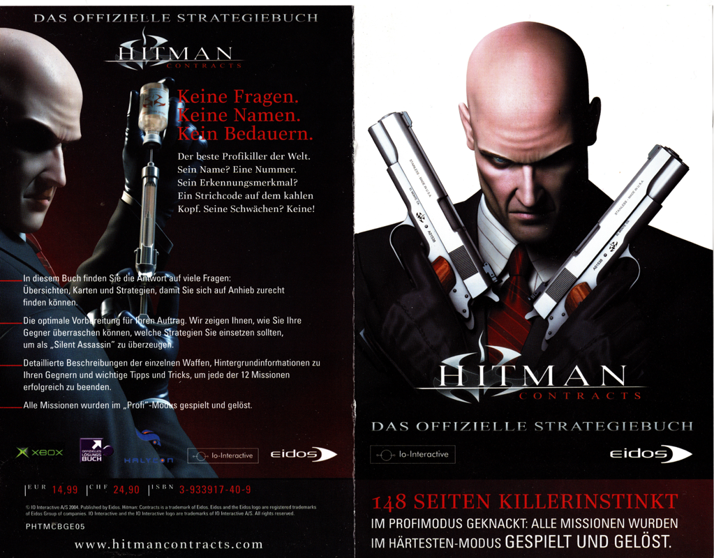 Hitman: Contracts cover or packaging material - MobyGames